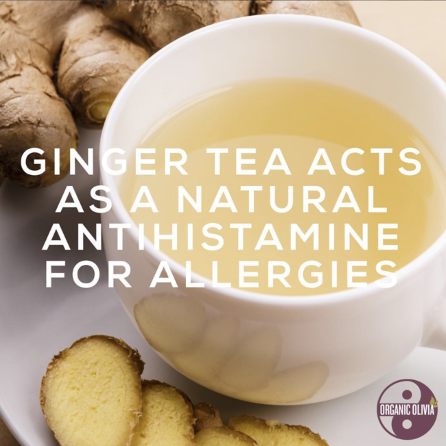Ginger Tea Acts as a Natural Antihistamine for Allergies - Organic ...