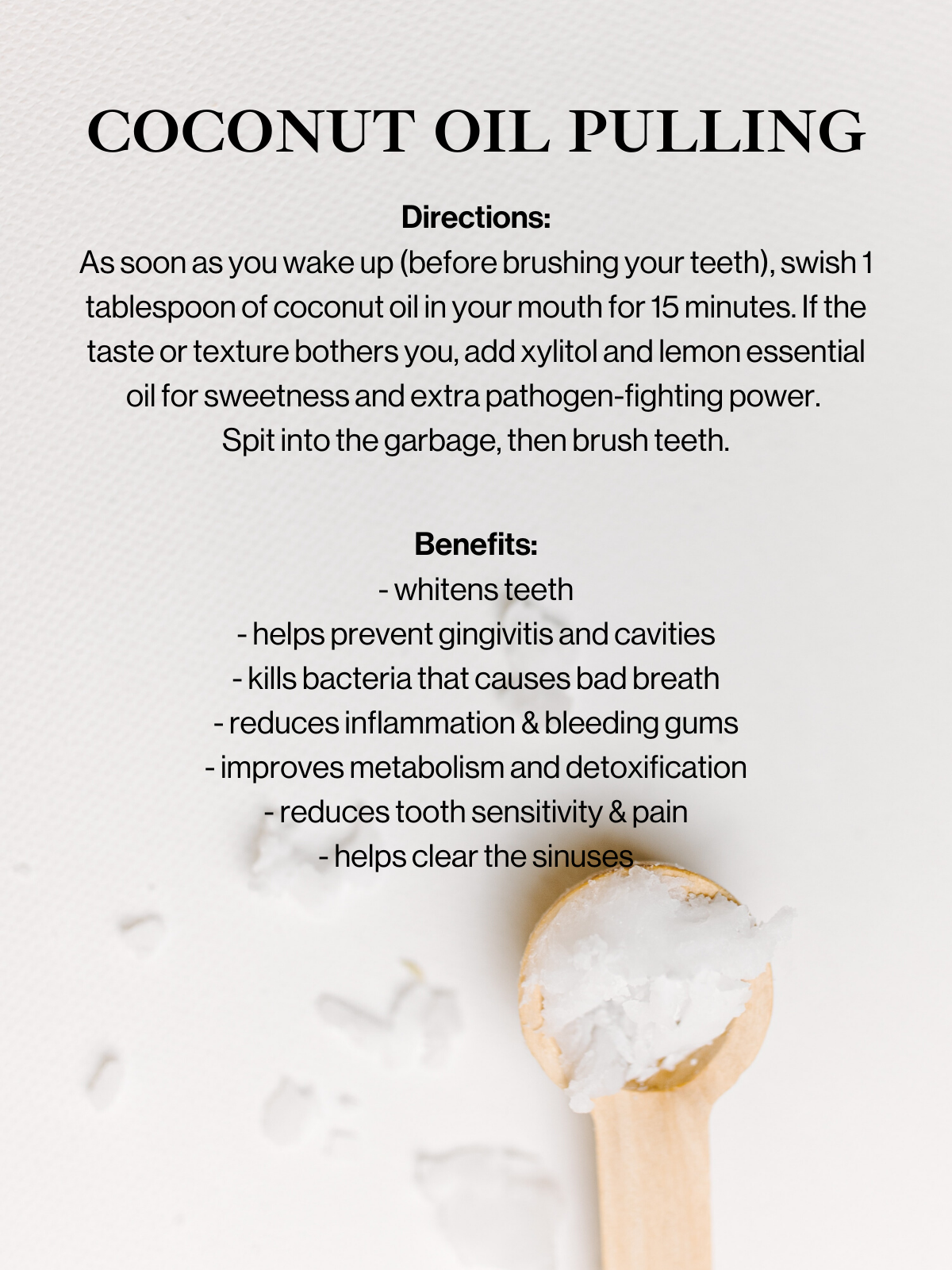 Coconut Oil Pulling Benefits - Organic Olivia » Organic Olivia